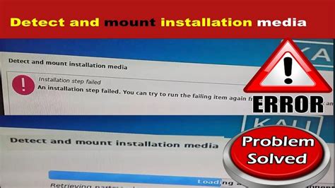 Fix Detect And Mount Installation Media Error Kali Linux