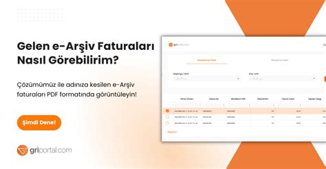 e Fatura Başvurusu Nasıl Yapılır Gri Portal