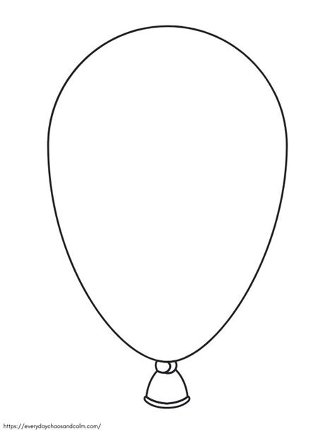 Printable Balloon Outline