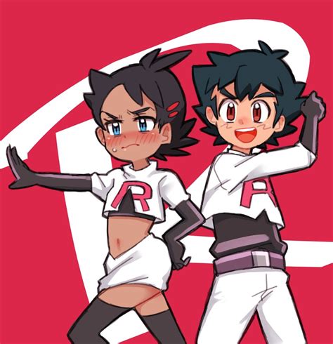 Ash Ketchum And Goh Pokemon And 2 More Drawn By Nico O0 Danbooru