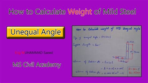 Steel Angle Weight Calculator Formula Blog Dandk