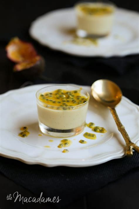 Vegan Passionfruit Pannacotta The Macadames Creamy Dessert Recipes