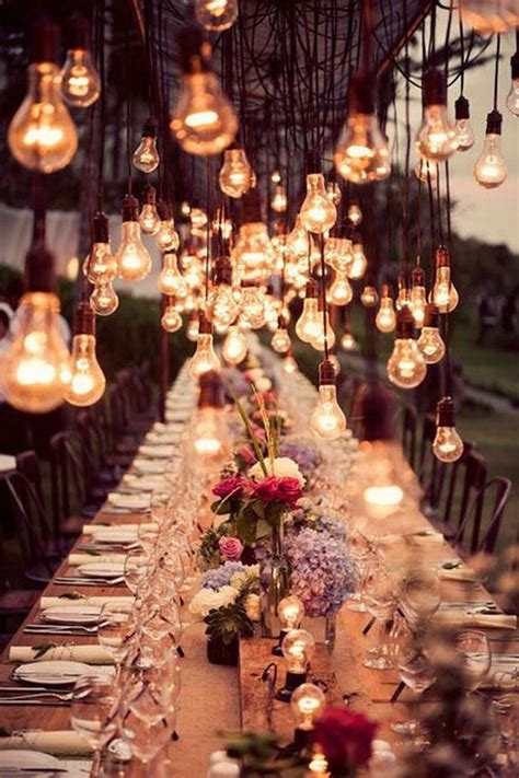 String Lights Wedding Reception Decoration Ideas Emmalovesweddings