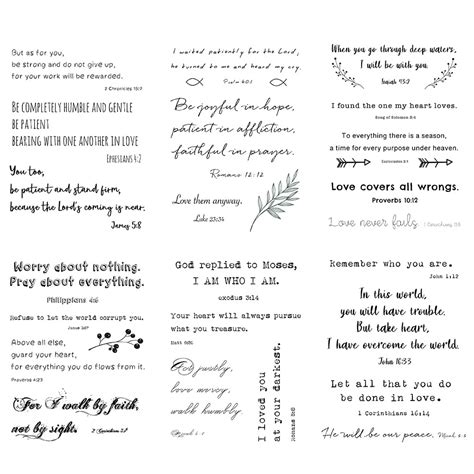 Buy Everjoy 60 Designs Inspirational Christian Quotes Bible Verses