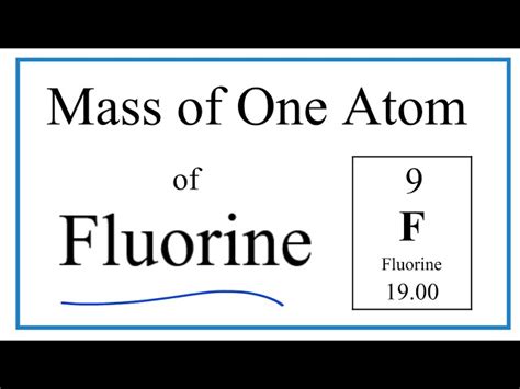 Fluorine Periodic Table Atomic Mass Cabinets Matttroy