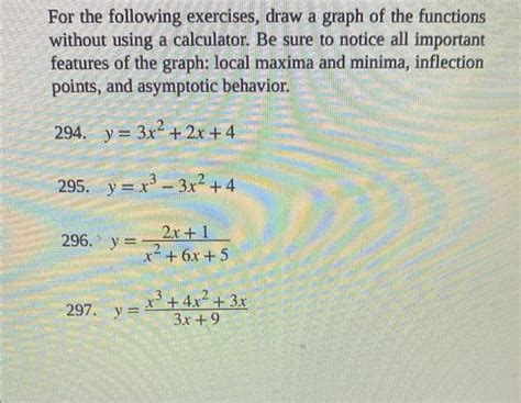 solved for the following exercises draw a graph of the