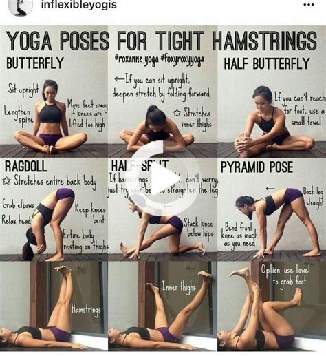 Yoga Poses For Thigh Hamstrings In 2020 Tight Hamstrings How To Do