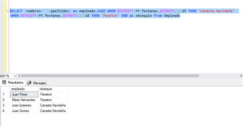 usando la sentencia case en sql server 2019 sistek peru
