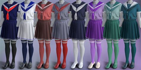 Dforce Brz Sailor Uniform And Poses For Genesis Daz D