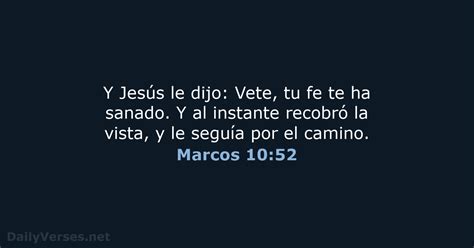 Marcos 10 52 Versículo de la Biblia LBLA DailyVerses net