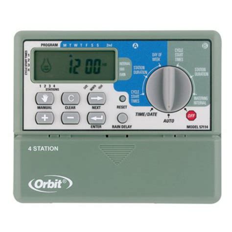 Orbit 4 Station Irrigation Timer Manual