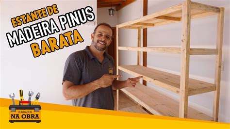 Como Fazer Estante De Madeira Pinus Gastando Pouco YouTube