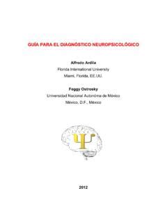GUÍA PARA EL DIAGNÓSTICO NEUROPSICOLÓGICO gu 205 a para el diagn 211