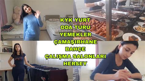 KYK YURT ODA TURU KYK Anıları Bahçe Çalışma Salonu Yemekhane