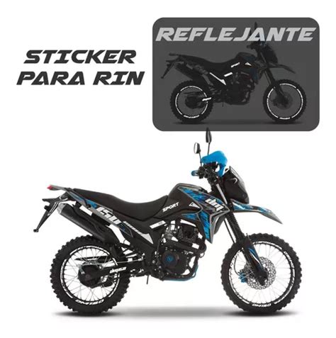 Kit Sticker Reflejantes Rin Italika Dm Regalo Meses Sin Inter S
