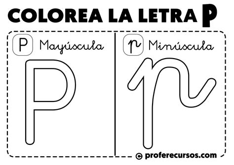 Letra P Para Colorear Mayuscula Las May Sculas Peque As Estan Dise Adas