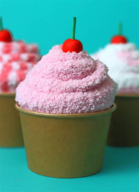 Sock Cupcake Tutorial A Girl And A Glue Gun