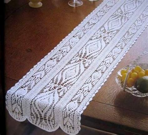Kata Heklanje 143 Crochet Table Runner Pattern Crochet Tablecloth
