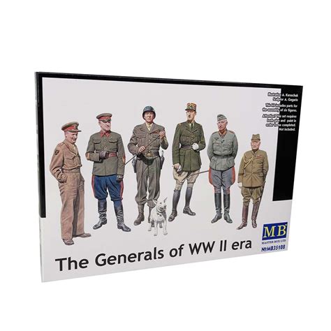 Généraux de la Seconde Guerre Mondiale MASTER BOX 35108 1 35