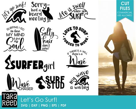 Let S Go Surf Surfing SVG And Cut Files For Crafters Etsy Israel