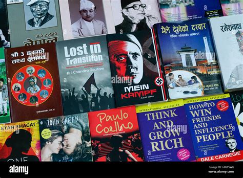 NEPAL Kathmandu Book Seller On Street Selling Nazi Book Of Adolf