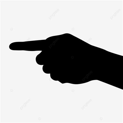 Pointing Finger Silhouette