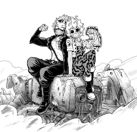 Kirishima Eijirou Ashido Mina Mina Ashido Boku No Hero Academia