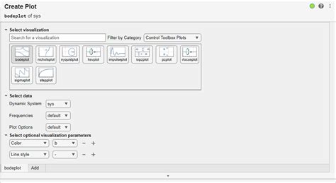 interactively create linear analysis response plots in the live editor matlab mathworks españa