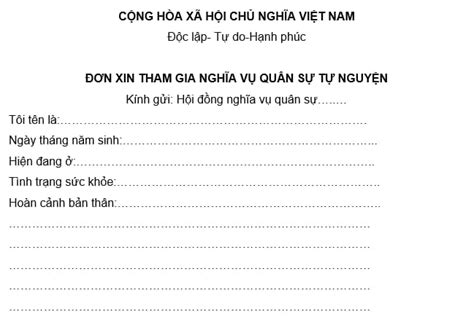 Top 38 Mẫu Đơn Xin Hoãn Nghĩa Vụ Quân Sự Update