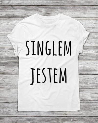 Koszulka męska singlem jestem Ceny i opinie Ceneo pl