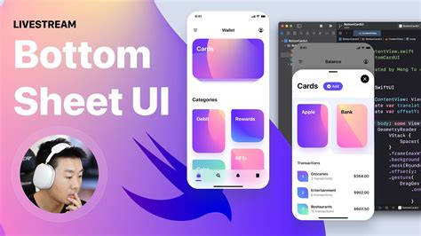 SwiftUI Livestream Bottom Sheet UI With Gestures YouTube