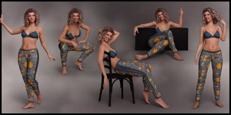 Casually Poses For Genesis 8 Female 3d Models For Daz Studio And Poser