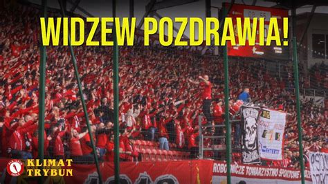 Widzew pozdrawia podczas meczu z Górnikiem Ruch Chorzów Wisła