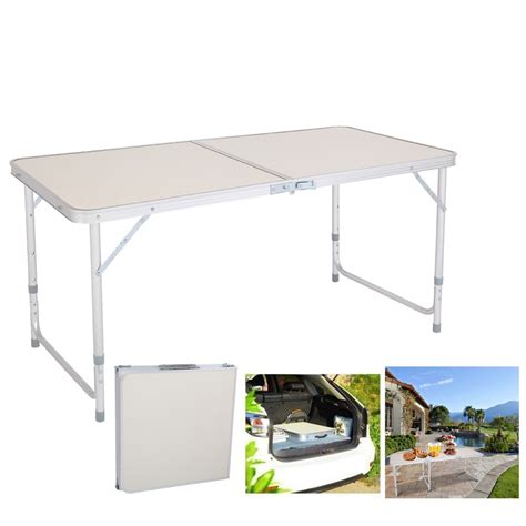 Mesa Dobravel Portatil Vira Maleta Leve Para Camping Praia Churrasco