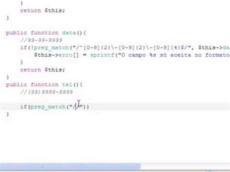 Criando Uma Classe Validacao PHP YouTube