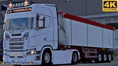 TS PC ETS2 4K PROMODS SCANIA S580 V8 TRONDHEIM OSLO