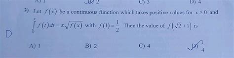 let f x be a continuous function defined for 1≤ x≤ 3 if f x takes rational values for all x