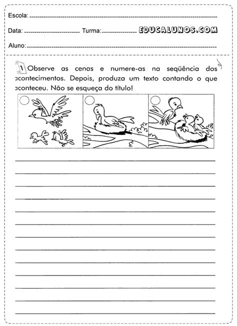 Atividades de interpretação de texto para o 4 ano Atividades de