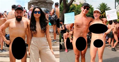 Día al Desnudo así marcharon sin prejuicios ni ropa decenas de