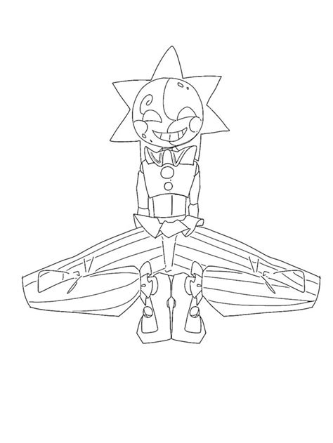 Easy Sundrop Coloring Page Fnaf Coloring Pages Coloring Pages Fnaf
