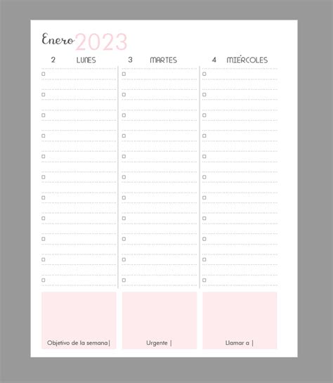 Agenda 2023 Para Imprimir Media Carta Medidas En IMAGESEE