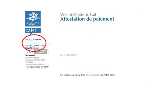 Où trouver mon numéro allocataire Caf Réponse en ligne
