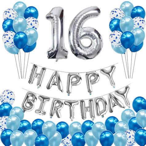 Buy Th Birthday Balloons Decorations Hulaso Pcs Happy Birthday