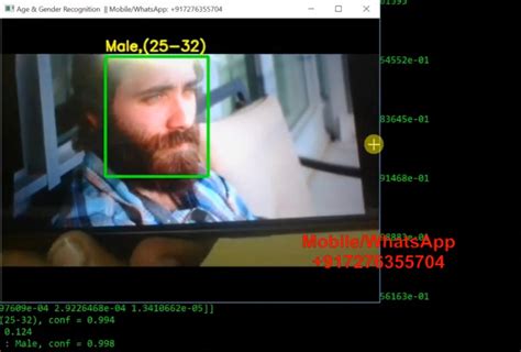 real time age and gender recognition using camera python project source code age and gender