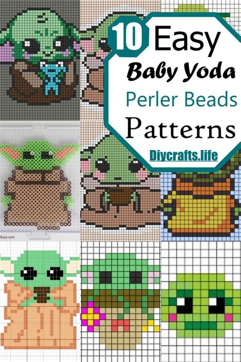 10 Baby Yoda Perler Beads For Star Wars Fans DIY Crafts