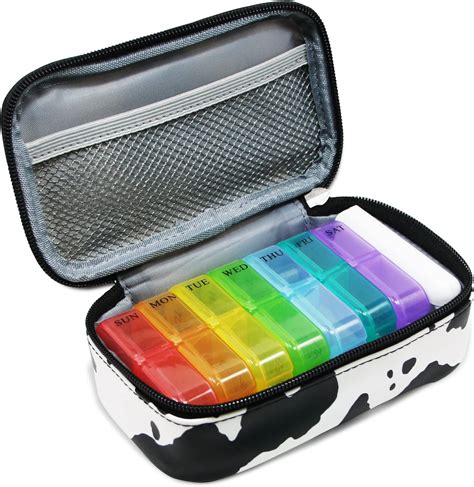 Amazon Weekly Pill Organizer 2 Times A Day Morning Night Travel