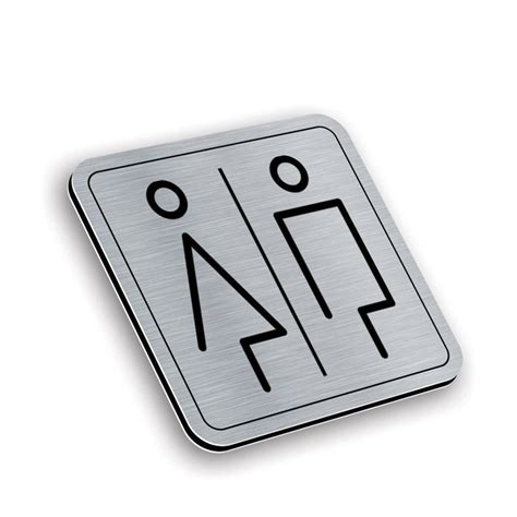 Tabliczka aluminiowa toaleta damsko męska wc6 Matypodfotel pl