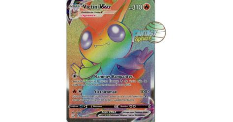 Pokémon Victini VMAX Secret Rare 165 163 Epee et Bouclier Style