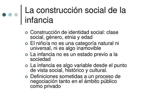 La Infancia Como Construcción Social Diversidad Y Derechos En Pocas