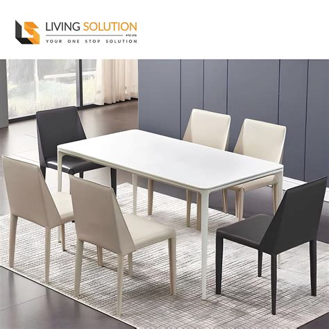 Billy Saddle Leather Dining Chair Living Solution Pte Ltd
